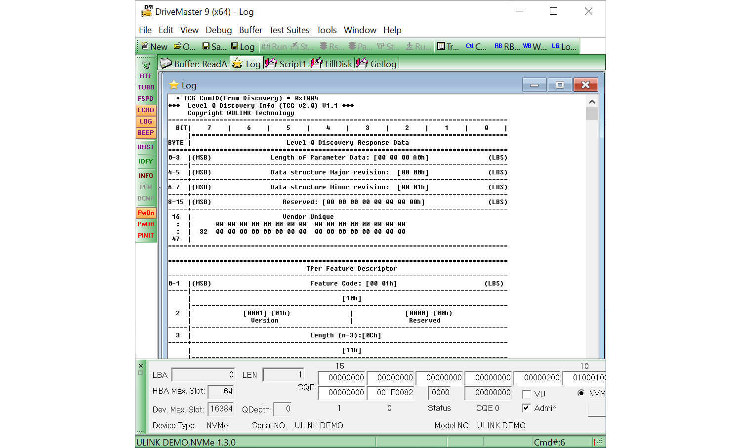 DriveMaster 9 NVMe - ULINK Technology